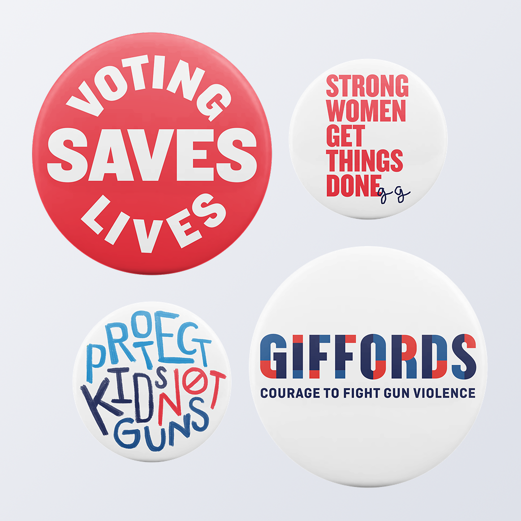 Gun Safety Button Collection (4-Pack) – Giffords